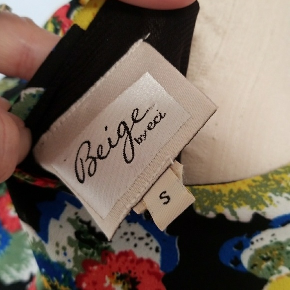 ECI | Dresses | Floral Dress Size Small Beige By Eci Brand | Poshmark